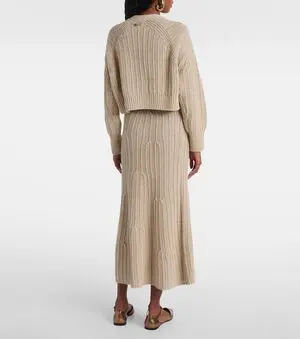 Max Mara Stelvio Linen And Cotton Cardigan