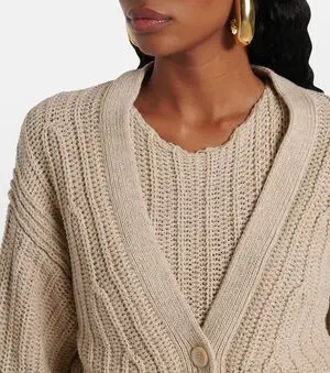 Max Mara Stelvio Linen And Cotton Cardigan