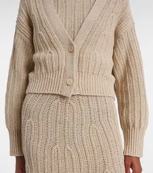 Max Mara Stelvio Linen And Cotton Cardigan