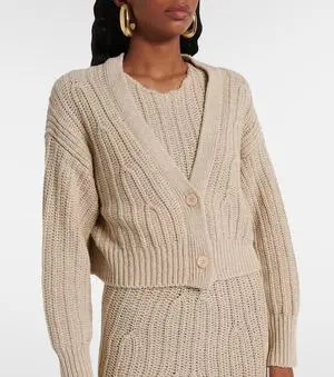 Max Mara Stelvio Linen And Cotton Cardigan