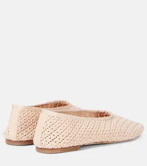 Staud Alba Crochet Ballet Flats