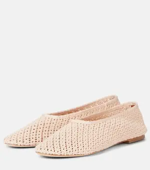 Staud Alba Crochet Ballet Flats