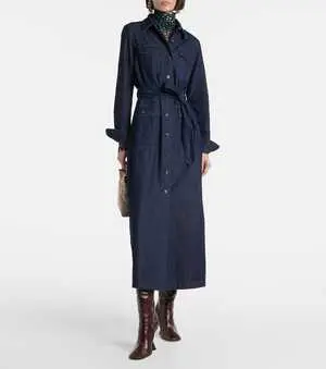 Dries Van Noten Denim Shirt Dress