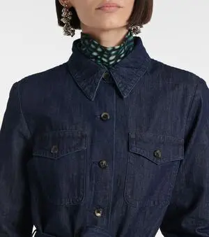 Dries Van Noten Denim Shirt Dress