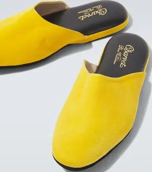 Charvet Suede Slippers - Yellow