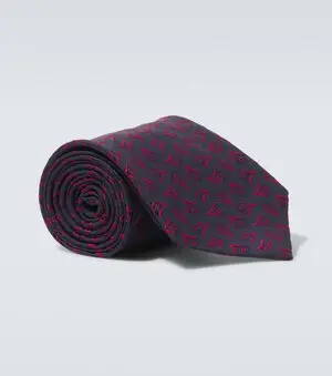 Charvet Silk Jacquard Necktie Blue