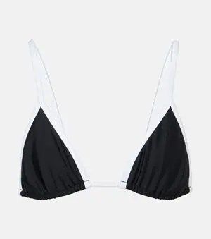 Jade Swim Via" Bikini Top - Black