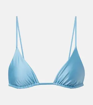 Jade Swim Via" Bikini Top - Blue