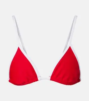 Jade Swim Via" Bikini Top - Red