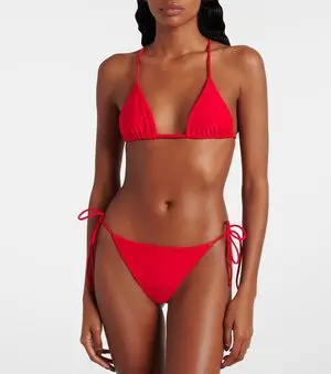 Jade Swim Via Bikini Top - Red