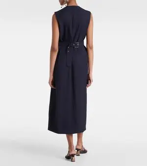 Dries Van Noten Gabardine Midi Dress