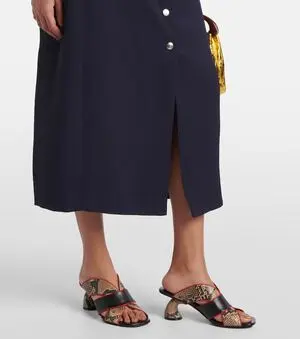 Dries Van Noten Gabardine Midi Dress