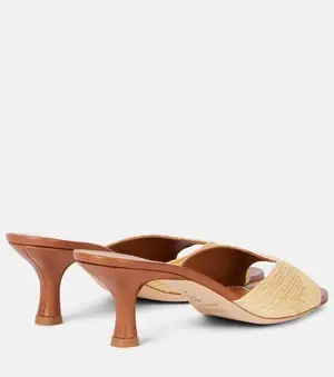 Staud Brigitte 55 Leather-lined Mules