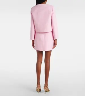 PATOU Cotton Tweed Jacket - Pink