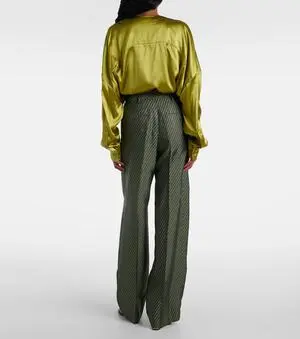 Dries Van Noten Striped Wide-leg Pants