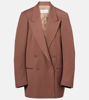 Dries Van Noten Oversized Wool Blazer - Brown