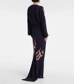 Dries Van Noten Printed Maxi Skirt
