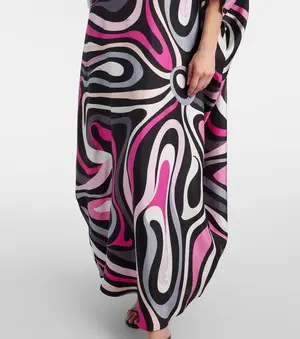 Emilio Pucci Marmo Silk Twill Kaftan - Multicoloured