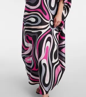 Emilio Pucci Marmo Silk Twill Kaftan - Multicoloured