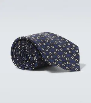 Charvet Silk Jacquard Necktie - Blue