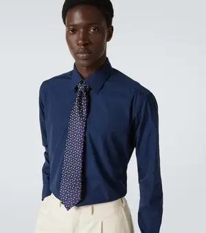 Charvet Silk Jacquard Necktie - Blue