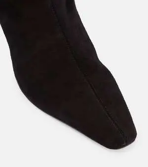 Staud Wally Knee-high Suede Boots - Black