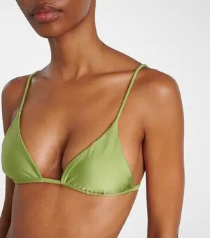 Jade Swim Via Bikini Top - Green