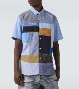 Junya Watanabe Patchwork Cotton Shirt - Multicoloured