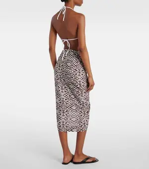 Melissa Odabash Pareo Printed Beach Cover-up