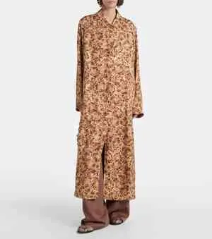 Dries Van Noten Leopard-print Coat