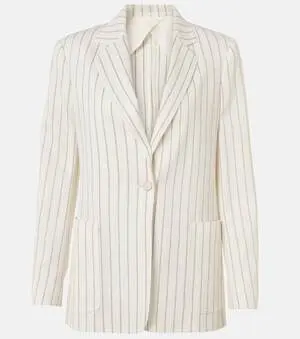 Max Mara Jadi Striped Blazer - Neutrals