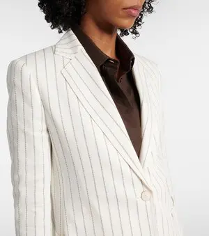 Max Mara Jadi Striped Blazer - Neutrals