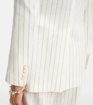 Max Mara Jadi Striped Blazer - Neutrals