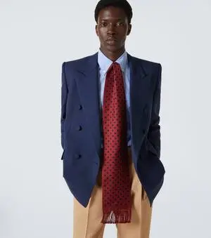 Valentino Garavani Polka-dot Silk Scarf