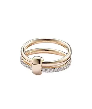 Pomellato Together 18kt Rose Gold Diamond Ring - Pink