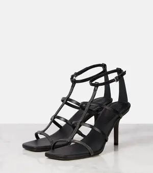 Brunello Cucinelli Monili Leather Sandals