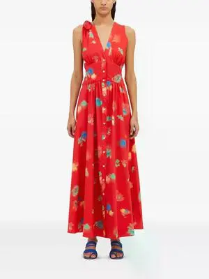 MSGM Printed Maxi Dress