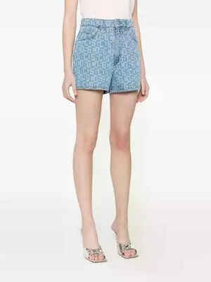 Gcds Monogram Denim Shorts