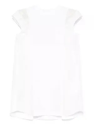 Sacai Layer-detail Mini Dress - White