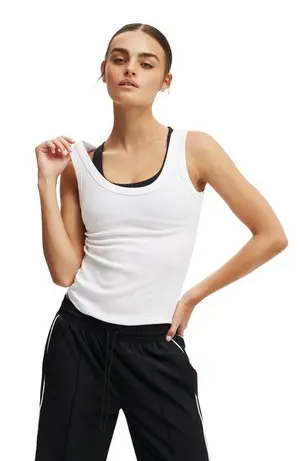 Cotton:on Ribbed Performance Tops For Women