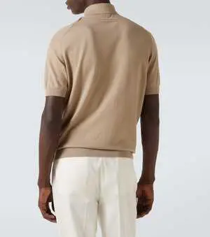 Zegna Cotton Polo Shirt - Brown