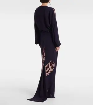 Dries Van Noten Printed Maxi Skirt