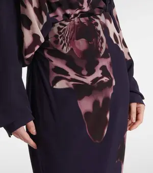 Dries Van Noten Printed Maxi Skirt
