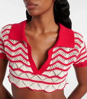 BANANHOT Coco Cropped Crochet Top