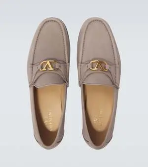 Valentino Garavani Vlogo Leather Loafers
