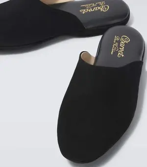 Charvet Suede Slippers - Black