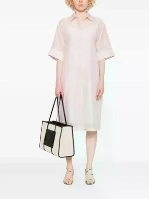 Peserico Semi-sheer Midi Shirt Dress