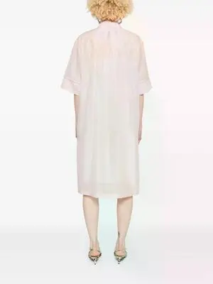 Peserico Semi-sheer Midi Shirt Dress