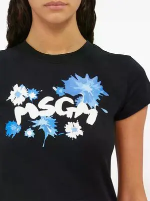 MSGM Logo-print T-shirt
