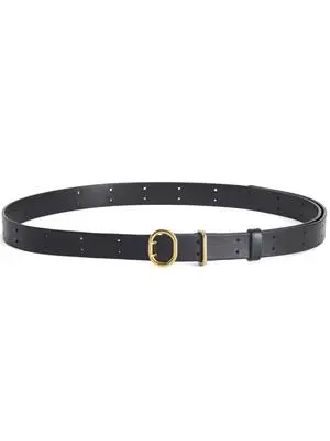 JIL SANDER Leather Belt - Black